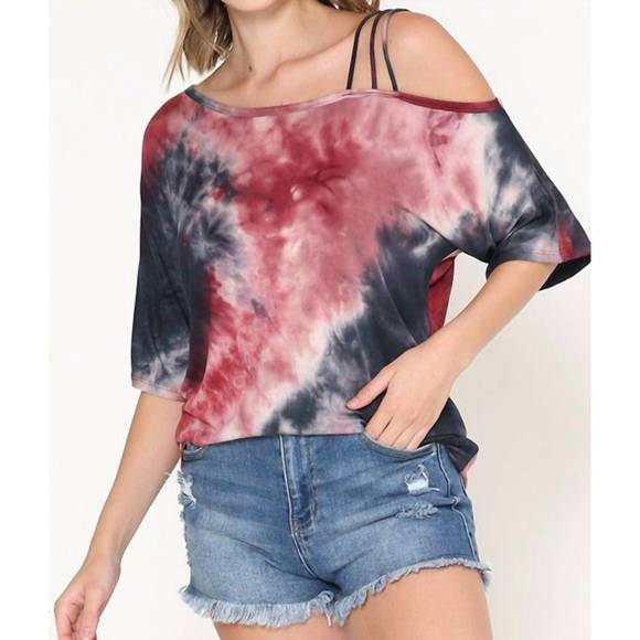 HAILEY APPAREL | Tops | New Hailey Apparel Tie Dye One Shoulder Tunic ...